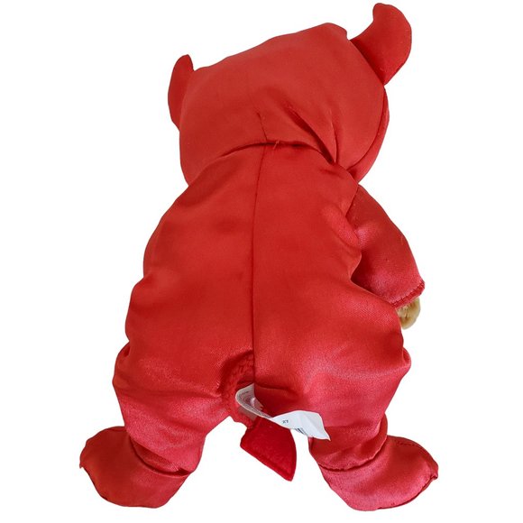 DGE | Toys | Dge Teddy Bear Plush Red Satin Devil Suit Costume Stuffed ...